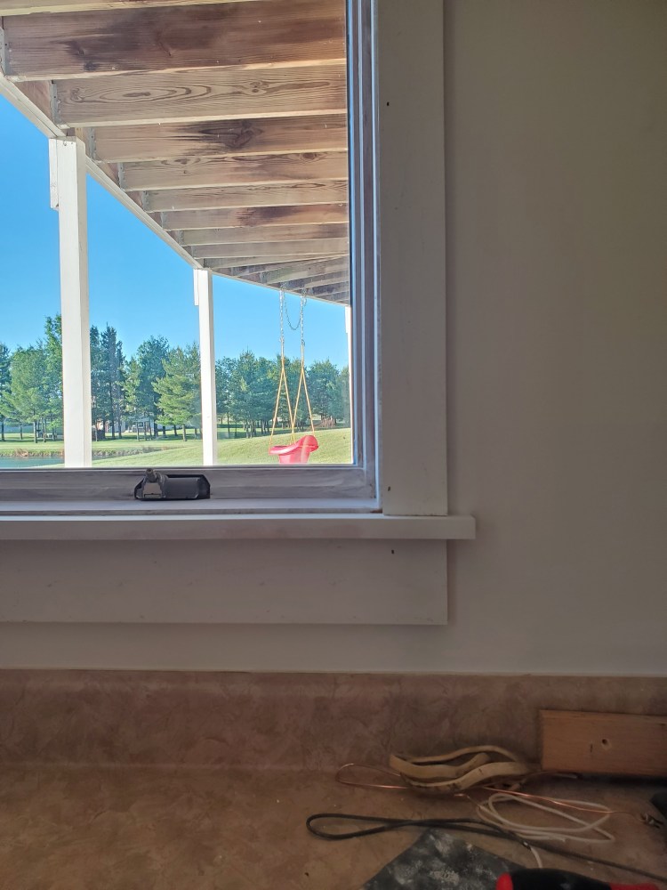 One Week Challenge Week 5 & 6: DIY Window Trim – simplify the chaos
