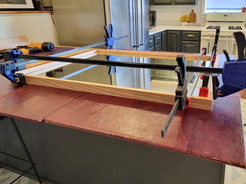 How to Upgrade a Frameless Mirror with a DIY Frame – simplify the chaos